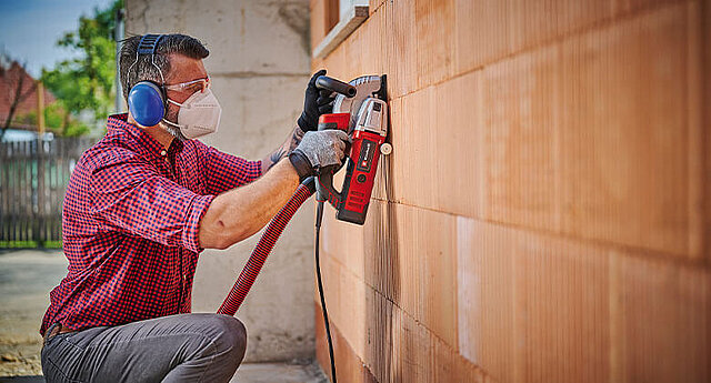 Sanding, slitting, grooving and drilling walls | Einhell.co.uk